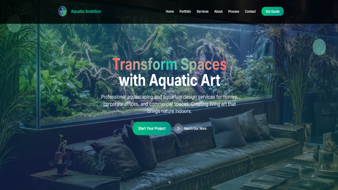 Aquatic Ambition - Professional Aquascaping & Aquarium Design Services